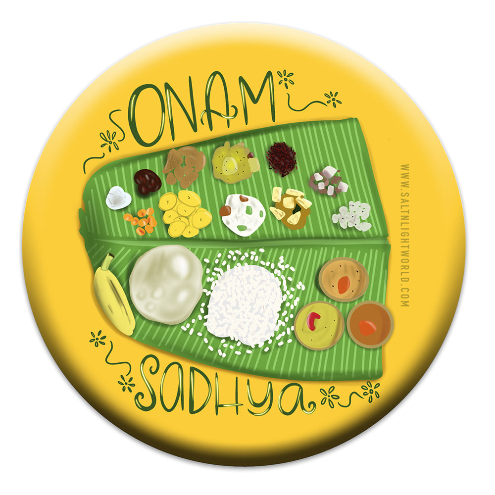 Onam Sadhya | Kerala Theme | Fridge magnet — Salt 'n' Light