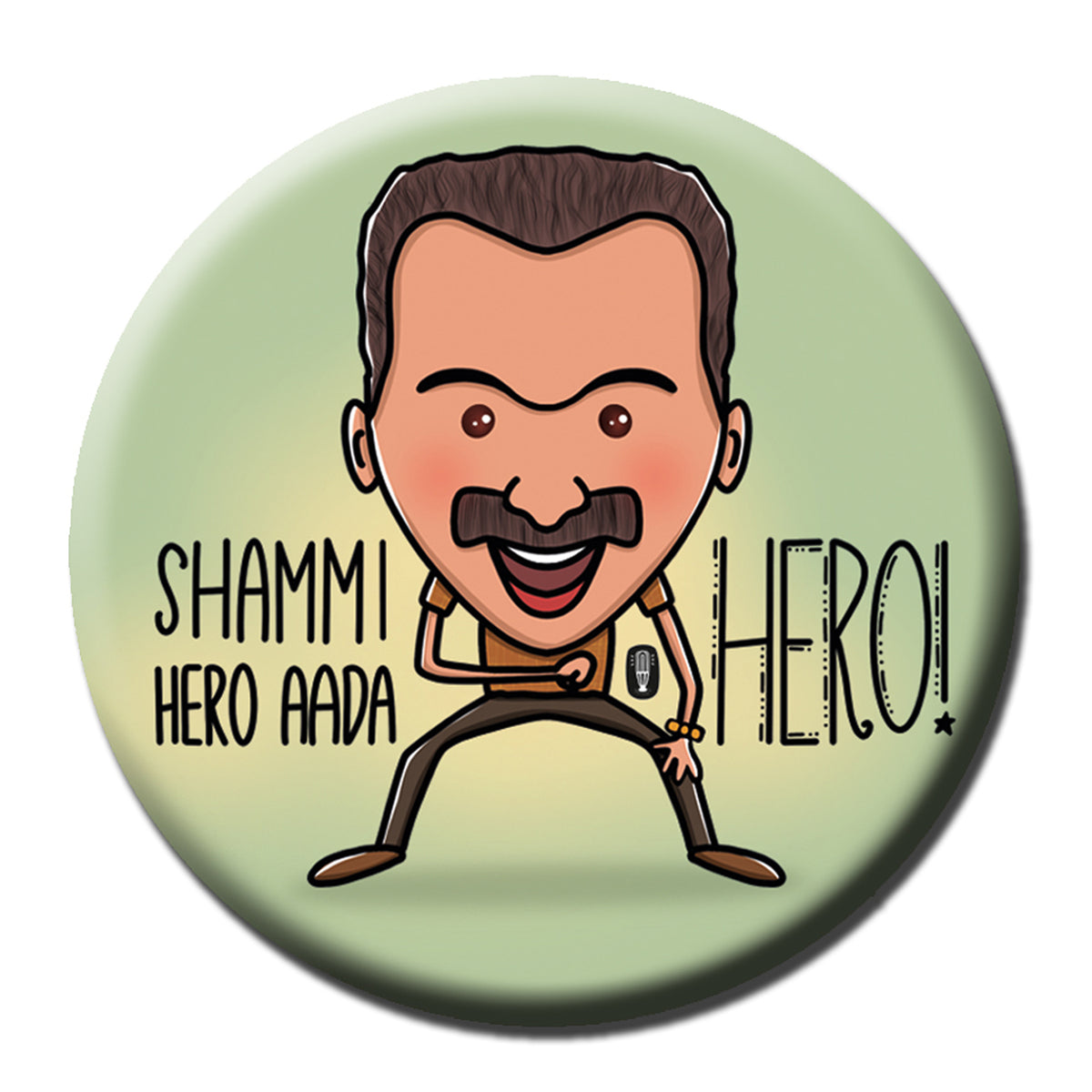 Fahad Fasil | Shammi Tribute Badge (5.8cm) | Kumblangi Nights — Salt 'n ...